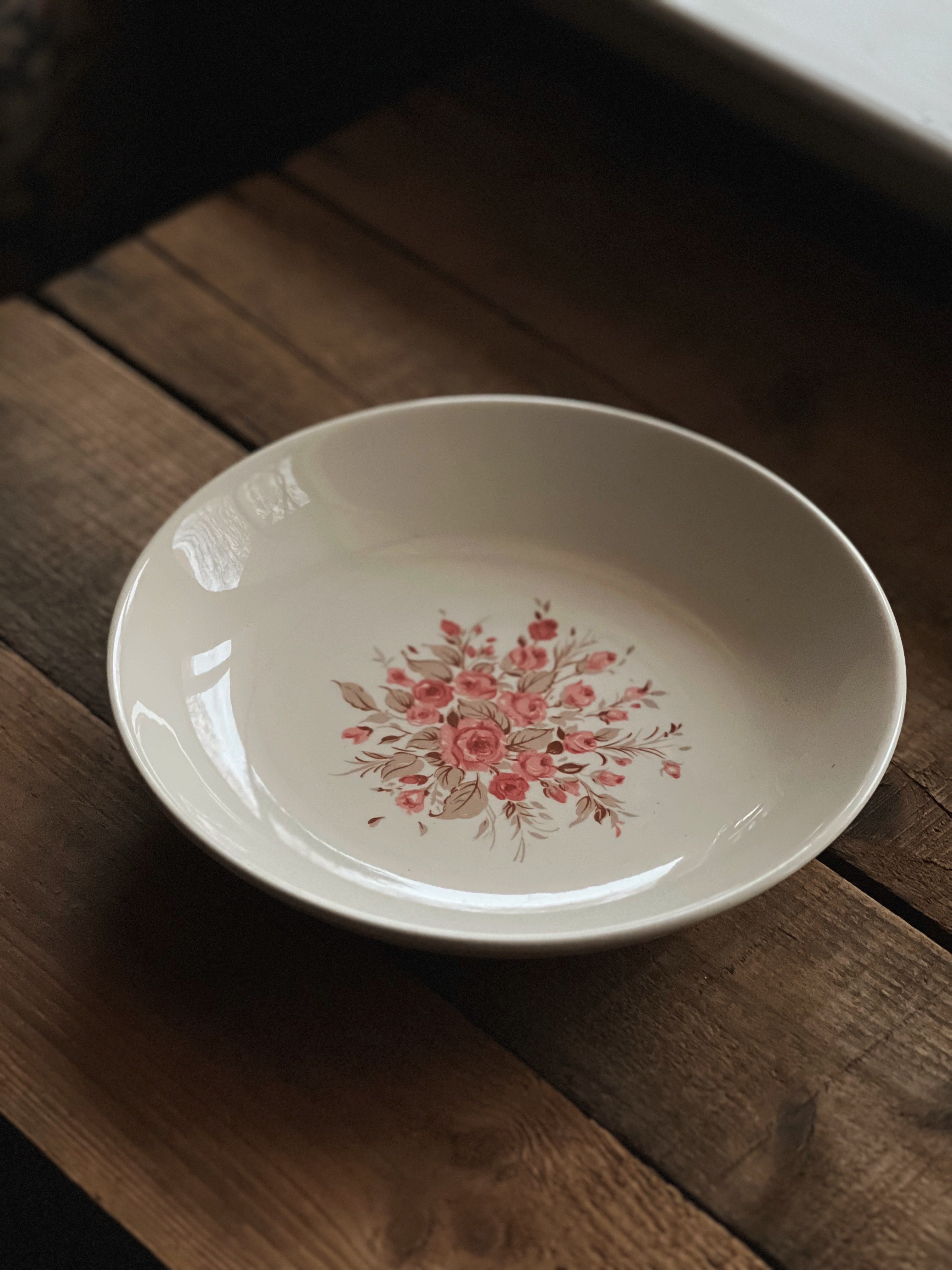 Vintage Canonsburg Pottery Rose Cluster Soup Bowl – feastvintage