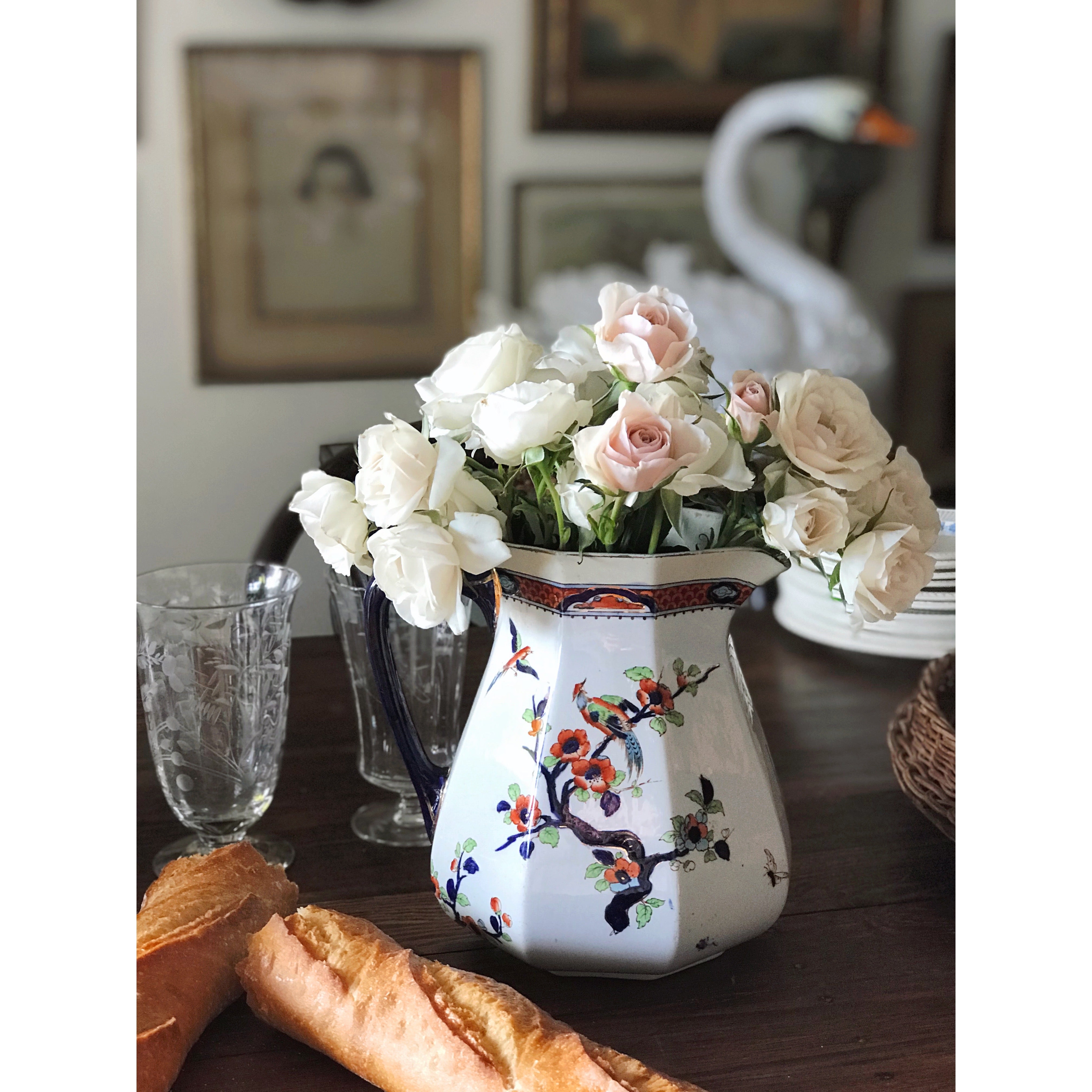 Rare Keeling & Co Losol Ware Chartley Jug / Pitcher – feastvintage